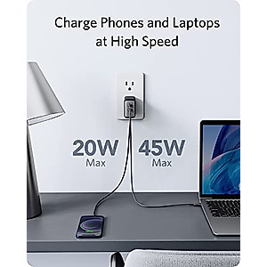 Anker USB C , 726 (Nano II 65W) PPS Fast Charger Adapter, Foldable Compact Charger for MacBook Pro/Air, iPad Pro, Galaxy S20/S10, Dell XPS 13, Note 20/10+, iPhone 13, Pixel, and More