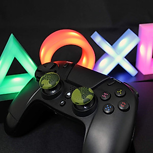 Gioteck Thumb Grips PS4 Joystick Protection Non-Slip PS4 Controller Protection Camo Green