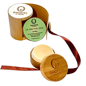 Omorfee 100% Organic Lip Lightening Balm, balm for Dark Lips, Balm with SPF, Natural Protection, Repair, Moisturizer, Cocoa Butter, Carrot Seed Oil & Pineapple Extract -10g/ 0.35Oz