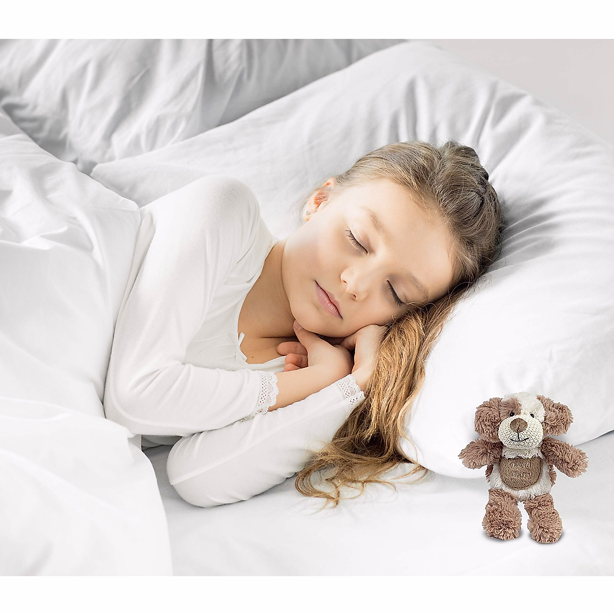 Maison Chic - Tooth Fairy Pillow Max the Puppy Dog Stuffed Animal Plush Doll with Pocket | Perfect Loose Tooth Gift for Son, Grandson, Stepson or Nephew