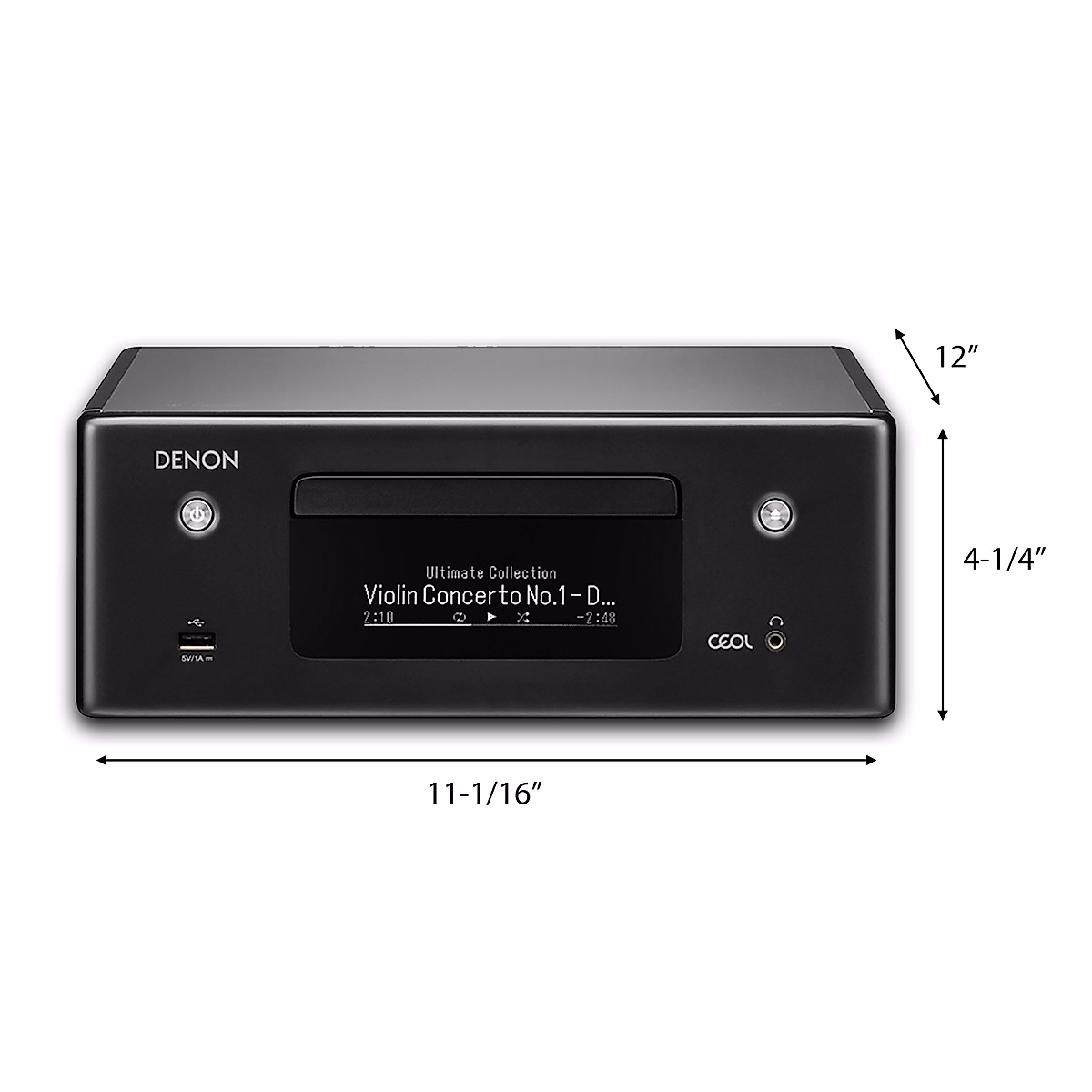 Denon Receiver RCD-N10 with Polk Audio Signature S10E Bookshelf Speaker (Pair) Home Theater Bundle