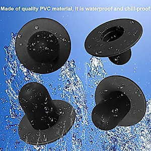 4 PCS Swimming Pool Pump Strainer Hole Plug Replacemen for Bestway & Intex Pools Ground Swimming Plug Wall Plug Stopper (Black)