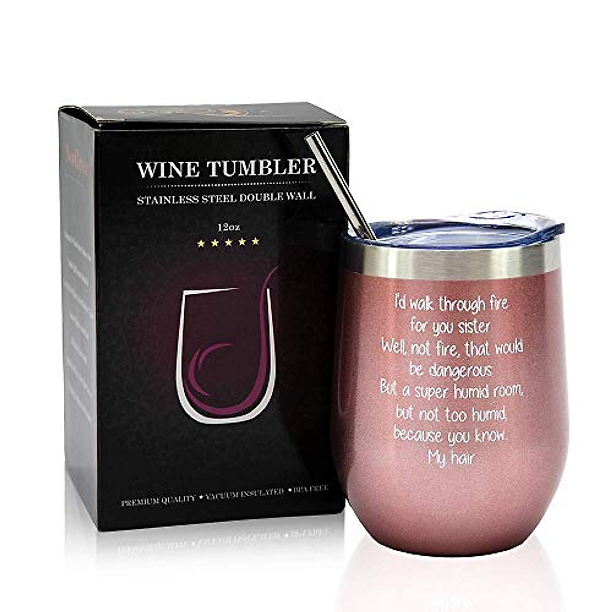 NewEleven Gifts For Sister From Sister, Brother - Unique Birthday Present For Sister, Soul Sister, Big Sister, Little Sister, Sister In Law, Sibling, Bestie - 12 Oz Tumbler