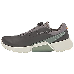 ECCO Men's BIOM HYBRID 4 BOA GORE-TEX WATERPROOF, MAGNET/FROSTY GREEN, 10-10.5