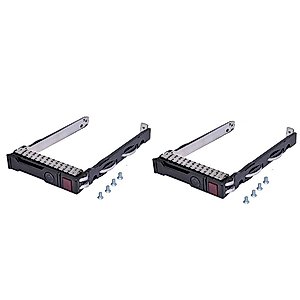 Maravi Canada 2.5" inch 651687-001 651699-001 Hard Drive Tray Caddy Compatible with HP G8 G9 DL120 DL160 DL180 DL360 DL380 DL320e DL360p DL380p DL388 DL560 DL385 Server HDD Chips Screws (2-Pack)