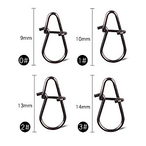 WOIWO 100PCS Reinforced Stainless Steel Outdoor Fishing Accessories Pin/Gourd Pin (9)