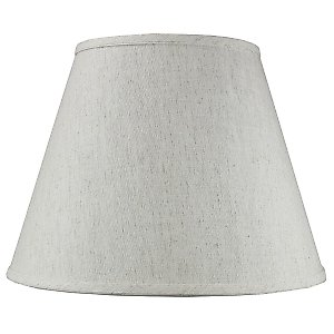 9x16x12 Empire Hardback Lampshade Textured Oatmeal Linen with Brass Spider fitter - Perfect for table and floor lamps - Large, Off-White