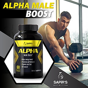 Alpha Enlargement Pills for Men - Increase 2 in 60 Days Male Enhancing Supplement - Horny Goat Weed Muscle Builder - Testosterone Booster for Men - Energy, Strength, Stamina, Endurance, Performance