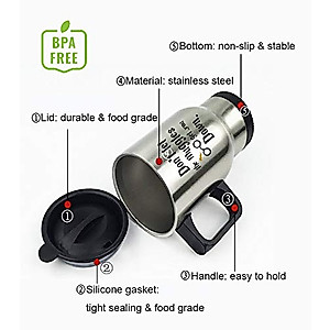 Funny Don't Let The Muggles Get You Down Stainless Steel Travel Tea Mug/Tea Cup - 14 Oz