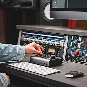 Audient Audio Interface iD14 MKII, 2 Class-A Microphone Preamps (High Performance USB Audio Interface, USB-C Connector, Monitor Mix and Monitor Panning Function, 2 Headphone Outputs), Black