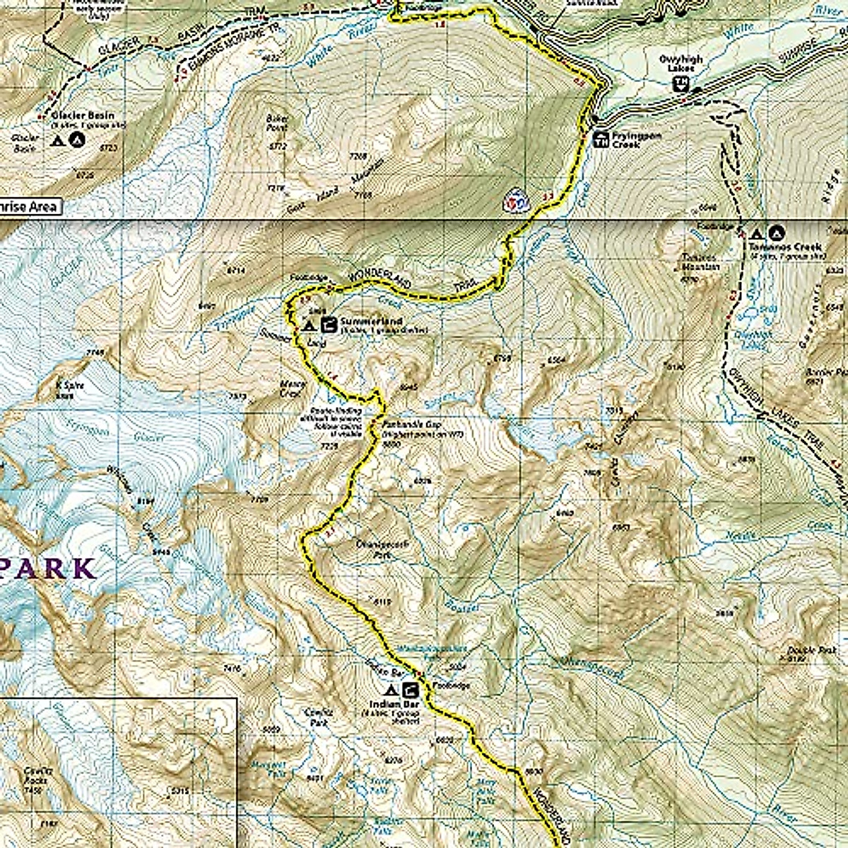 Mount Rainier National Park Map (National Geographic Trails Illustrated Map, 217)