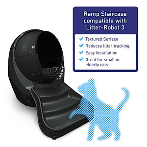 PET STANDARD Ramp Compatible with automated Litter Box (Gray)