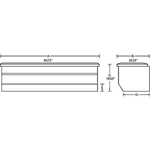 Lund 5560 Challenger Series Brite Specialty Storage Box