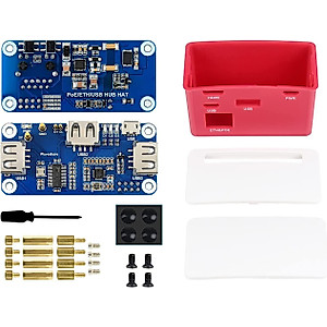 NGW-1pc PoE Ethernet/USB HUB Box for Raspberry Pi Zero Series 3X USB 2.0 Ports 802.3af-Compliant