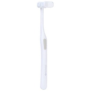 SDFSDFSF Six Face Toothbrush for Tooth Protection, Powerful Cleaning, Removing Tooth Stains, Smoke Stains, Tooth Stones, Three Face Adult Manual Soft Hair (White)
