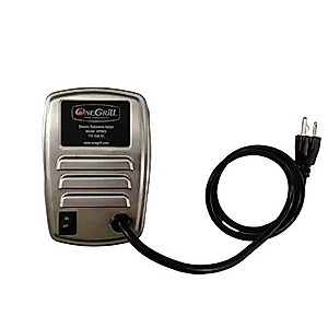 OneGrill 3WSS40 Stainless Steel Grill Rotisserie (Compatible with All Weber 300 Series 3 Burner Genesis/Genesis II/Spirit/Spirit II) W/ 13 Watt Electric Motor; 3/8 Inch Square Spit Rod.