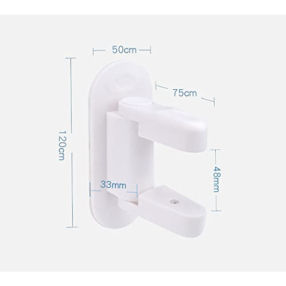 4 Pack Child Proof Door Lever Lock, Door Handle Lock 3m Strong Adhesive Baby Door Lock No Drilling Child Safety Durable ABS Simple Install, No Tools Needed, white