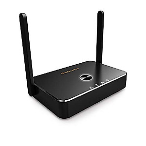 QuattroPod | 5G WiFi Wireless Presentation Facility HDMI Transmitter & Receiver for Streaming 4K from Laptop, PC, Smartphone to HDTV/Projector (2T1R) [2022 OTA Update]