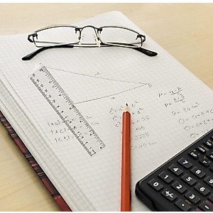 4 Pack 6-Inch Straight Rulers,Clear Plastic Ruler, Suitable for Student School and Office Drawing Measuring Tools, Study Ruler, Standard Ruler, Centimeter and inch Ruler, Small Rulers