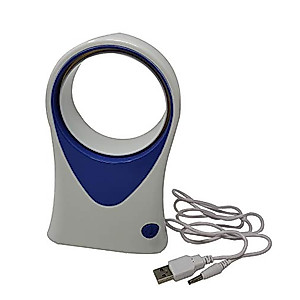Bladeless Mini Cooling Fan Dual-Powered USB or Battery Operated | Desktop Fan for Cooling Breeze