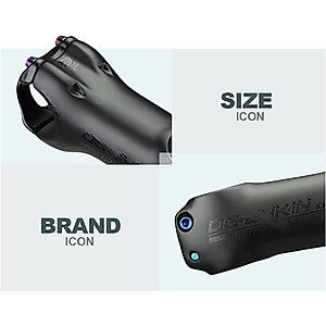 ZECHAO Carbon Bike Stem,Titanium Alloy Screws Road Bike Stem 31.8mm 6/17 Degree Bike Stem Carbon Mountain Cycling Part Bike Stem (Color : 17 Degree, Size : 90mm)