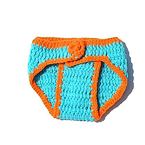 Crocheted Baby Boy Dinosaur Outfit Newborn Photography Props Handmade Knitted Photo Prop Infant Accessories (1-12 Months)