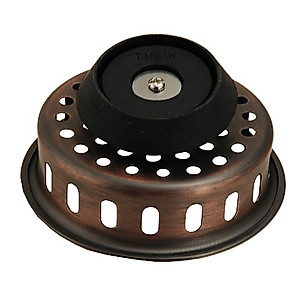 Solid Brass Duo Basket Strainer, for Kitchen Sinks (Antique Copper)