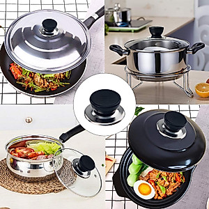 6PCS Pot Lid Knobs, Universal Kitchen Cookware Replacement Pan Lid Holding Handles, Pot Lid Cover Knob Handle, Knobs Casserole Kettle Cover Glass Saucepan Crockpot Handle Replacement Set