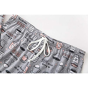 PNAEONG Women Cotton Sleepwear Short Sets Tank&Short Pajamas Sets XTSY208-Coffee-2XL