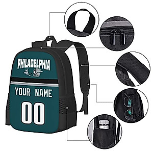 ANTKING Philadelphia Backpack Custom any Name and Number Gifts for Men Women