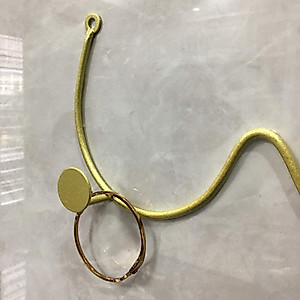 Hat Hooks Boob-Shaped Wall Mounted Hanger with 2 Hooks - Towel Holder Robe Rack for Bathroom - Jewelry Organizer Decorative Creative Coat Hook (Medium-Gold)