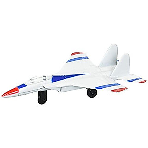 Hot Wings F-15 Eagle (Red, White Blue) with Connectible Runway Die Cast Plane
