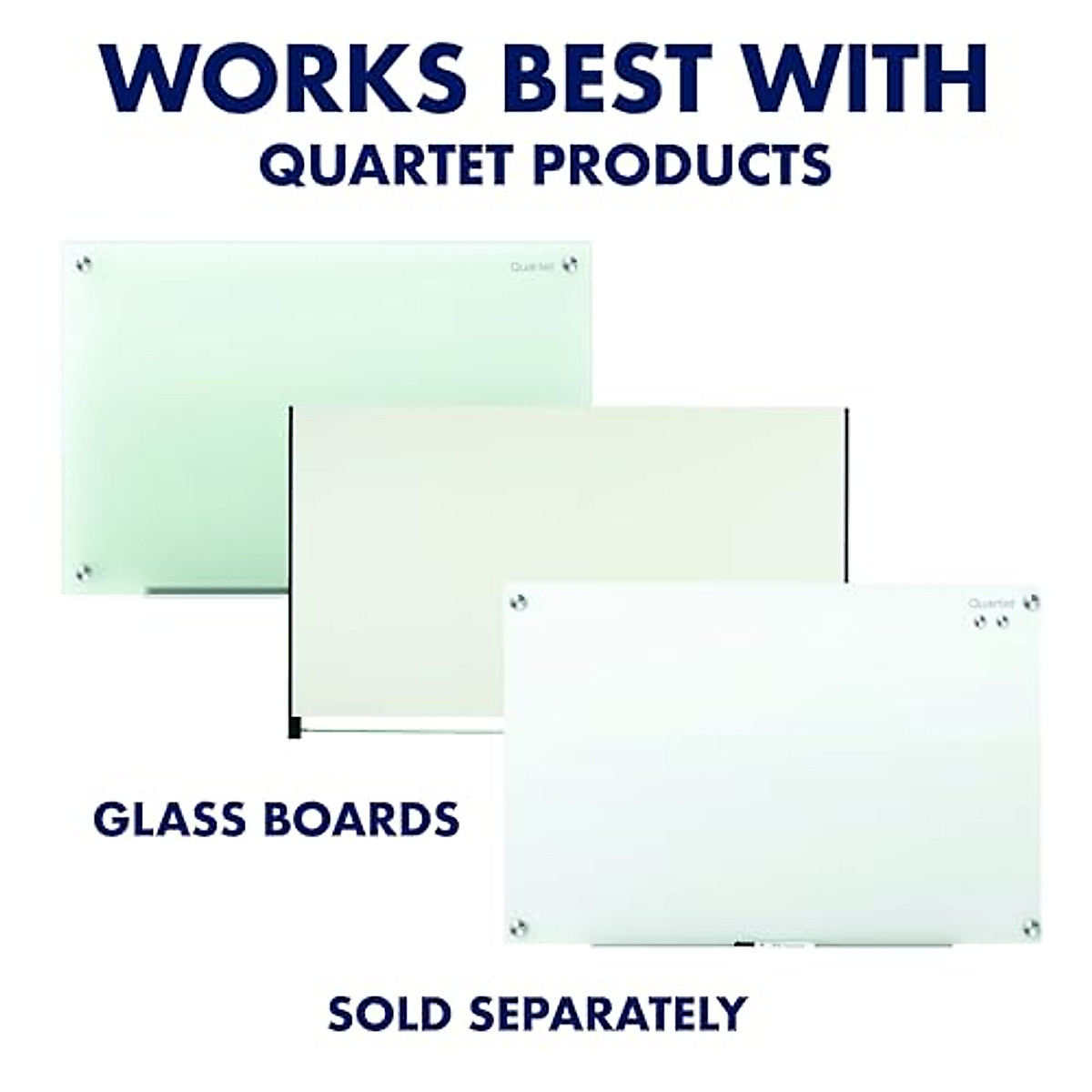 Quartet Strong Magnets, Glass Whiteboard, Dry Erase Board, Large, Assorted Colors, 6 Pack (85392)