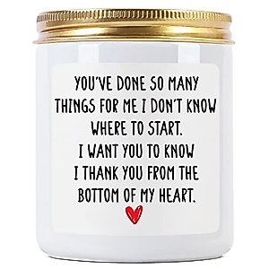 Lavender Scented Candles - Thank You Gifts for Women - Best Friend, Friends Gifts, Graduation, Mothers Day, Christmas Birthday Gifts - Appreciation Gifts for Teacher, Coworkers, Mom, Wife, Nurse