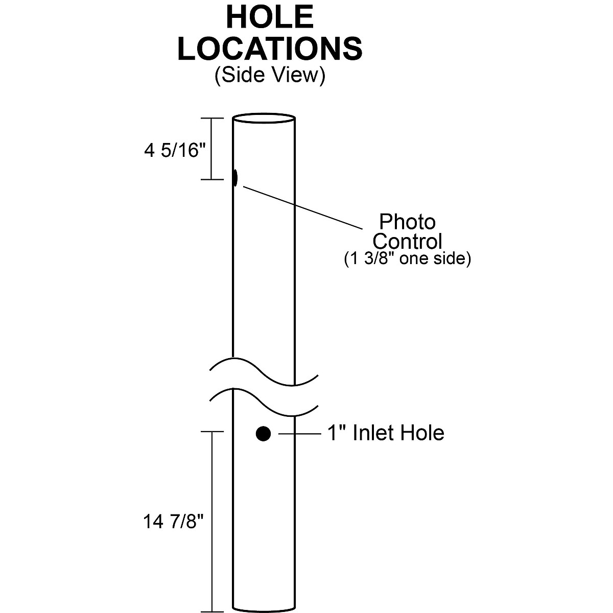 Solus SP7-320NCA-BZ 7' Outdoor Direct Burial Lamp Post with Dusk to Dawn Photo Sensor, Fits 3" Post Top Fixtures, Includes Inlet Hole, Easy to Install, Corrosion & Weather Resistant, Bronze