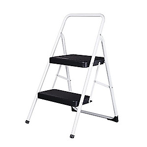 Cosco Folding Two Step Stool 200 Lb. Capacity 17" Gray