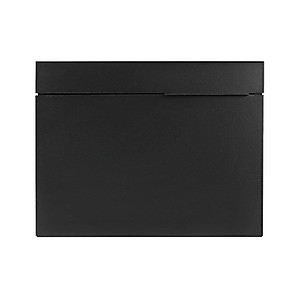 Movo Home Mailbox, Modern Wall Mounted (Herman (Black))