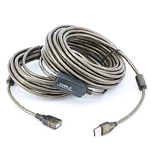 PASOW USB 2.0 A Male to A Female Extension Cable High Speed 480 Mbps (50 Feet(15m))