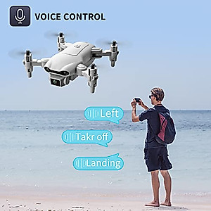 4DV9 Mini Drone for Kids with 720P HD Camera FPV Live Video RC Quadcopter Helicopter for Adults beginners Toys Gifts,Altitude Hold, Waypoints Functions,One Key Start,3D Flips,3 Batteries,Gray
