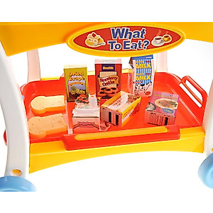 PowerTRC Afternoon Tea Time Trolley Cart Pretend Play Set for Tea Party