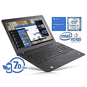 Lenovo ThinkPad E570 Laptop, 15.6 HD Display, Intel Core i5-7200U Upto 3.1GHz, 8GB RAM, 512GB NVMe SSD + 1TB HDD, DVDRW, VGA, HDMI, Card Reader, Wi-Fi, Bluetooth, Windows 10 Pro (Renewed)