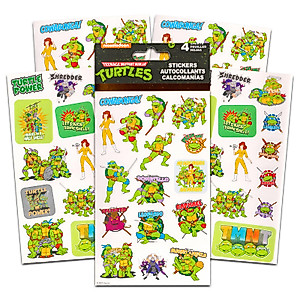 T M N T Teenage Mutant Ninja Turtles Stickers and Tattoos Super Set ~ Bundle with TMNT Stickers, and Tattoos for Kids (Ninja Turtles Party Supplies)