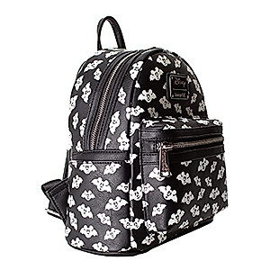 LOUNGEFLY X LASR Exclusive Disney Totally Batty Mickey Bat AOP Mini Backpack