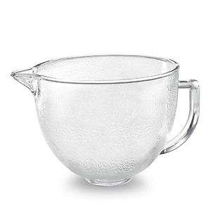 KitchenAid Tilt-Head Hammered Glass Bowl with Lid, 5-Quart