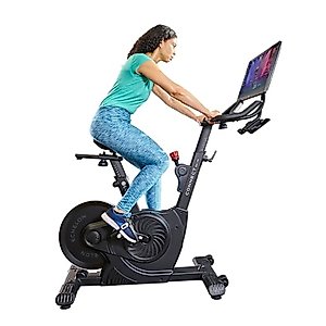 Echelon Smart Connect Fitness Bike, 30-Day Free Echelon Membership, Easy Storage, Small Spaces, Cushioned Seat, Solid Design, HIIT, Top Instructors, 32 Resistance Levels, Bluetooth, EX-7S