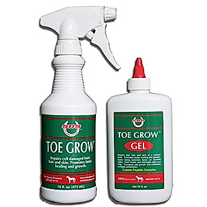 SBS Equine Toe Grow Gel - Horse Hoof Care Product Promotes Hoof Growth and Healing - Increases Blood Flow and Collagen Production - 10oz