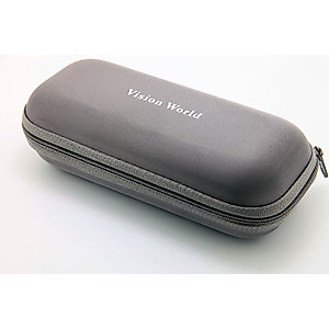 V.W.E. Men Premium Rectangle Metal with Plastic Temple Extra Large Reader - 152mm Wide Frame Reading Glasses (Black, 1.50)