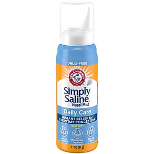 Simply Saline Nasal Mist 3 oz (Pack of 2)