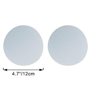 Kiven Led Light Cover,Light Blocking Stickers, 4.7in in Dia, White Fabric, LED Light Dimming Sticker for Recessed Light/Can Light, LED Spotlight, Ceiling Light, Downlight