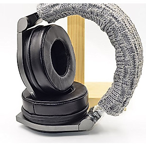 90mm Diameter Real Sheepskin Leather Replacement Compatible with AKG K545 K845BT K540 Headphone/JBL E50BT E50 BT S500 S700 Headphone / HDJ1000 HDJ2000 HDJ1500 Headphones